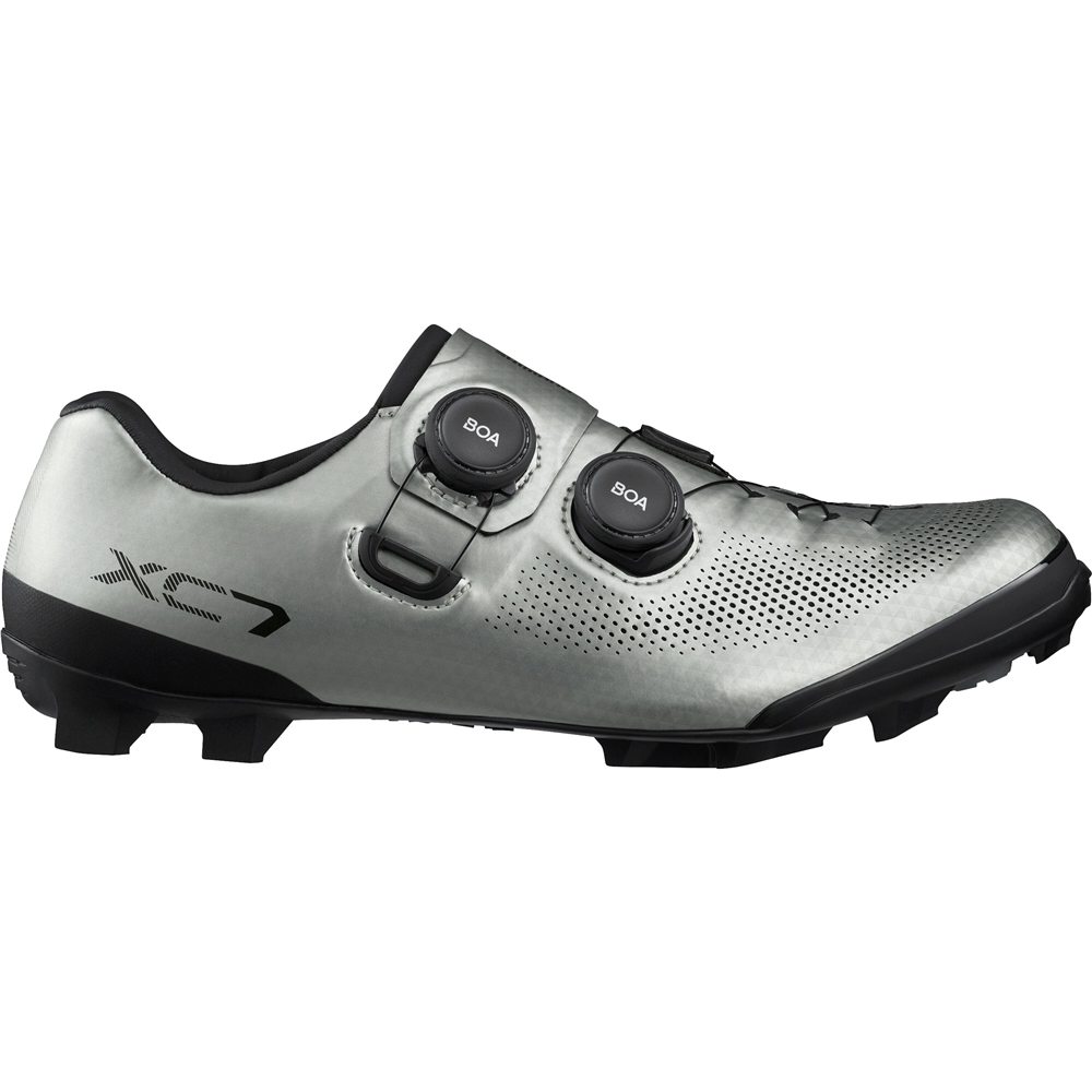 Shimano XC7 Clipless MTB Shoes - Silver (2026) | Westbrook Cycles